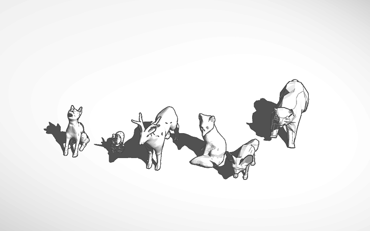 3D design animals - Tinkercad