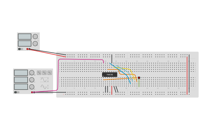 Circuit design REFERENCE - Binary Counter Circuit - Tinkercad