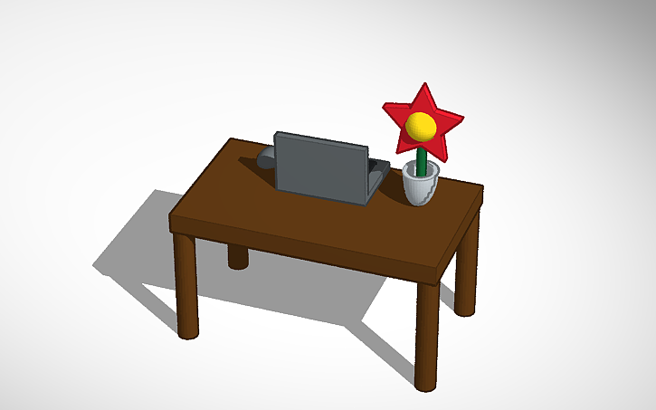 3D design Dinner Table - Tinkercad