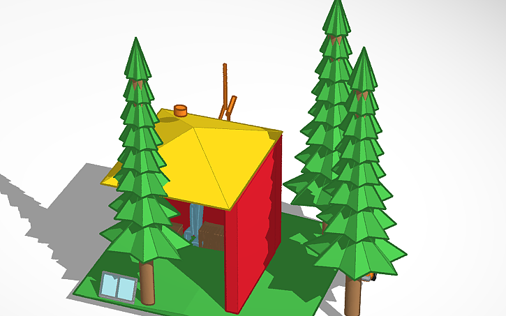 3D design Sustainable House with smart car park - Tinkercad