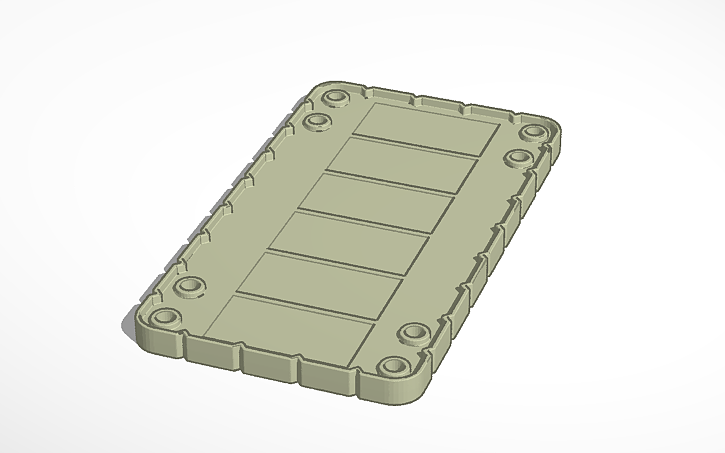 3D design VEX V5 licence plate - Tinkercad