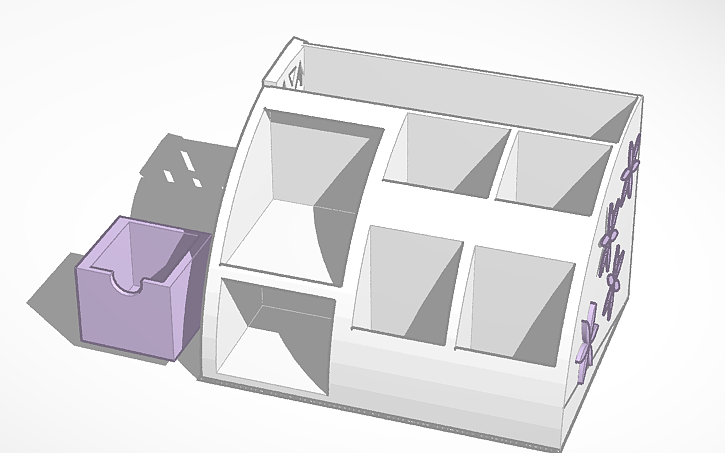 3D design Desk Organizer - Tinkercad