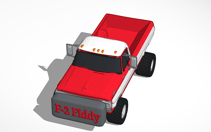 3D design F-2 FIDDY pulling truck - Tinkercad