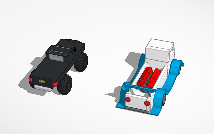3D design trucks - Tinkercad
