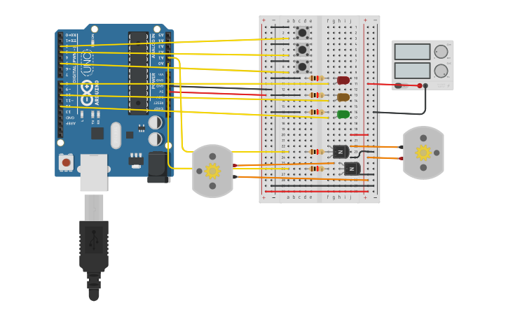 Circuit design car - Tinkercad