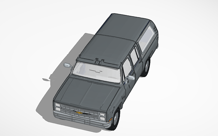 3D design 1981-87 Chevy K20 Suburban - Tinkercad