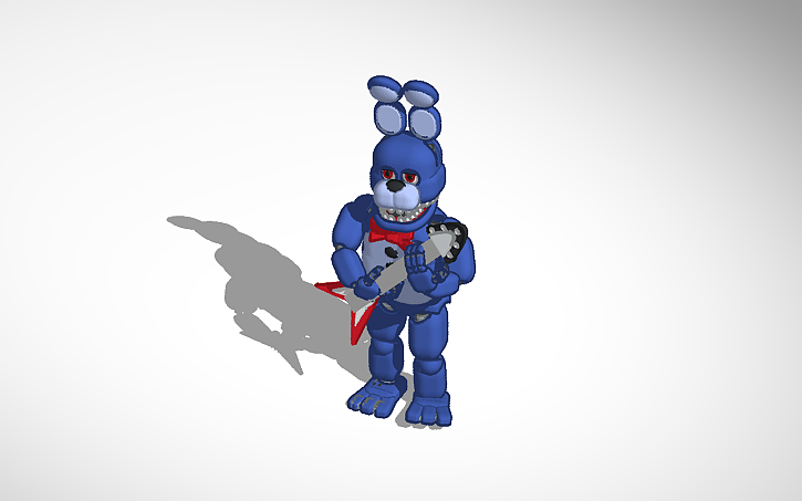 3D design Copy of Classic Bonnie The Bunny - Tinkercad