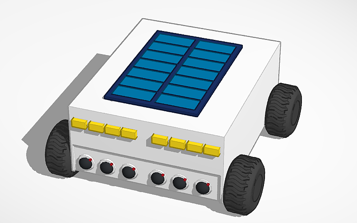 3D design Crop monitoring robot - Tinkercad