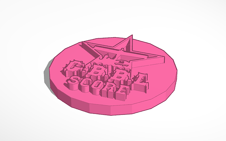 3D design GBBL Score Coin - Tinkercad