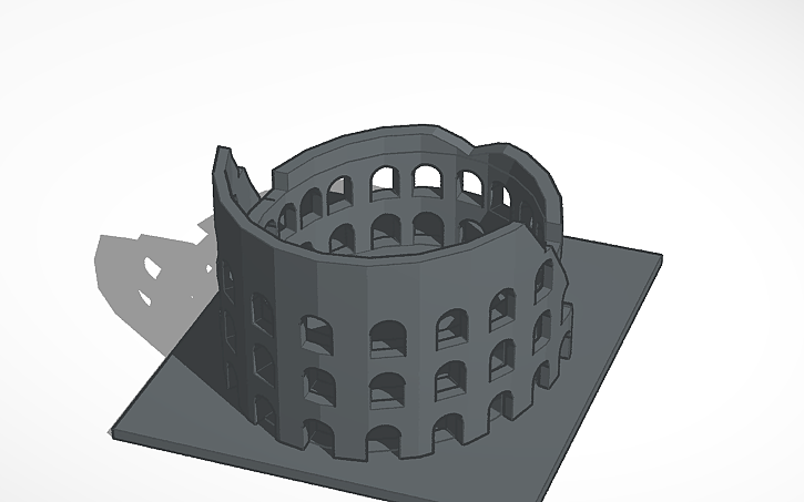 3D design The Colosseum - Tinkercad