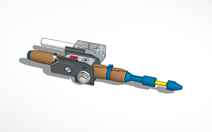 3D design RGB Neutrino Wand - Tinkercad