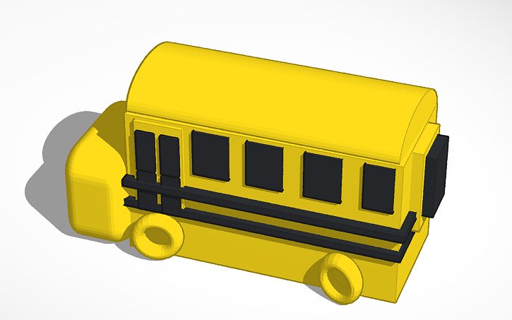 3D design School bus - Tinkercad