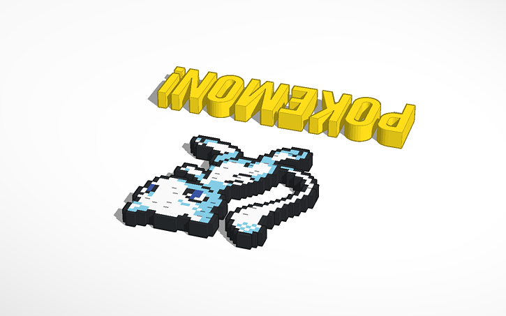 3D design shiny mew - Tinkercad