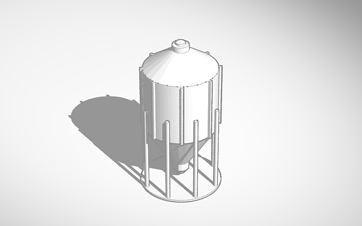 3D design Hopper Bin - Tinkercad