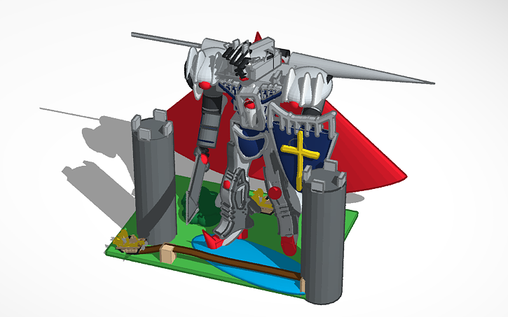 3D design Knight Gundam - Tinkercad