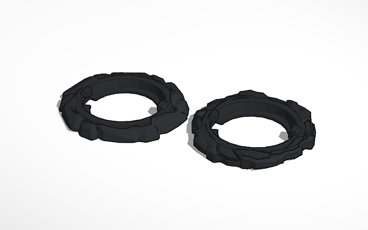3D design beyblade Burst Frame - Boulder (Old & New ver.) - Tinkercad