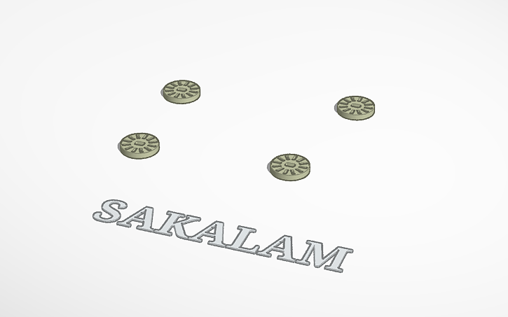 3D design encoder disk - Tinkercad