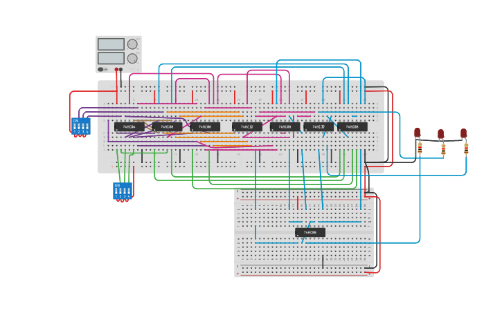 Circuit Design 106120056 3 Bit Comparator Tinkercad