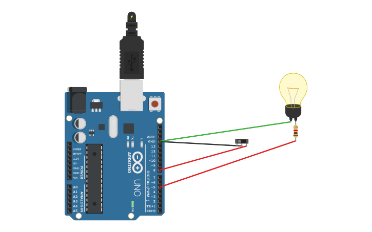 Circuit design switch on off - Tinkercad