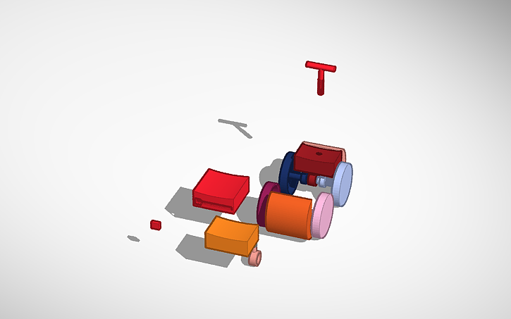 3D design CAR PARTS - Tinkercad