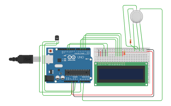 Circuit design IOT PROJECT - Tinkercad