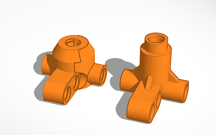 3D design wheel hub for lego technic - Tinkercad