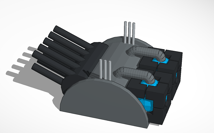 3D design defense turret - Tinkercad