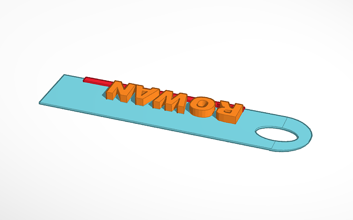 3D design Rowan - Tinkercad
