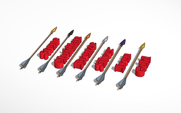 3D design Arrows of History. - Tinkercad