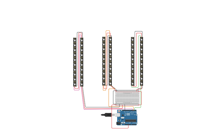 Circuit design Relogio com Arduino e Neopixel - Miguel Aljustrel - Tinkercad