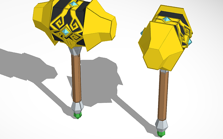 3D design War Hammer - Tinkercad