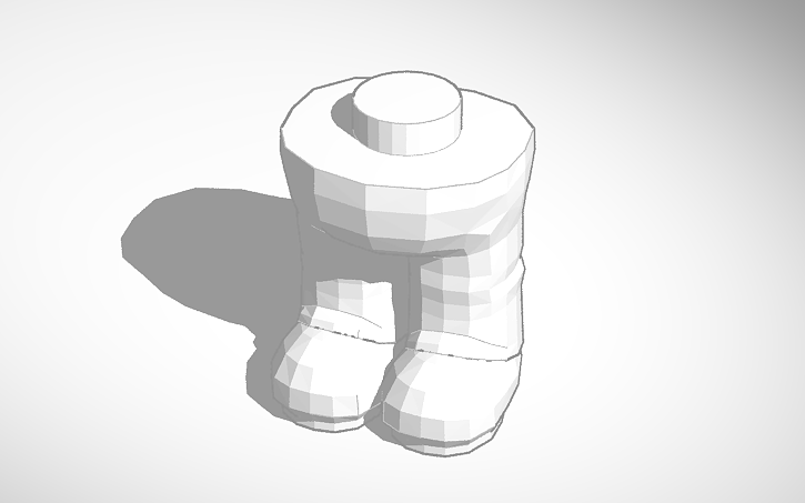 3D design Mario legs - Tinkercad