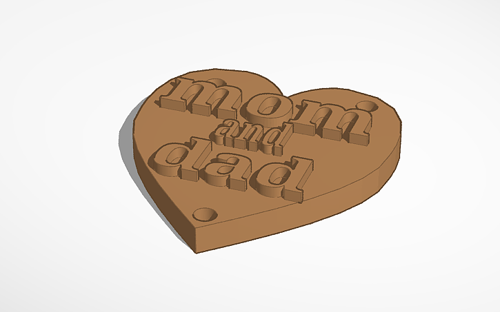 3D design Valentine's Day gift for your parents. - Tinkercad