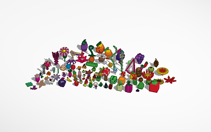 3D design Grow a Garden Crops - Tinkercad