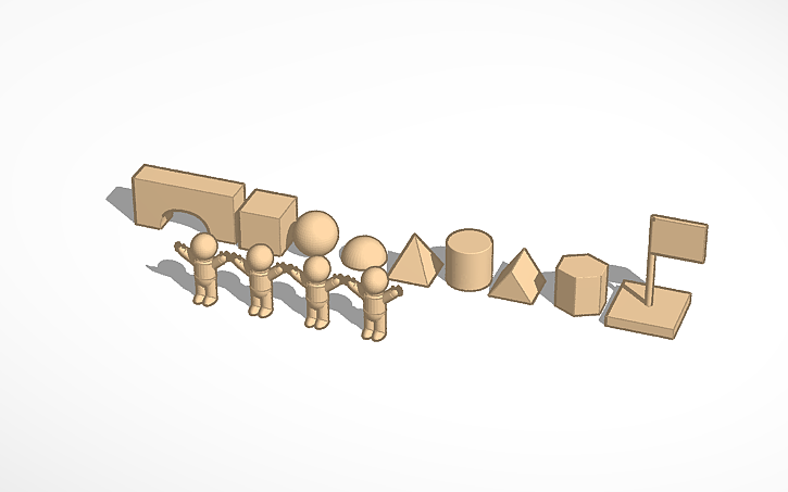 3D design Wooden Blocks - Tinkercad