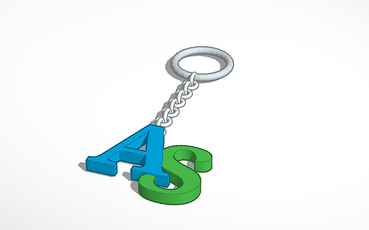 3D design Keychain - Tinkercad