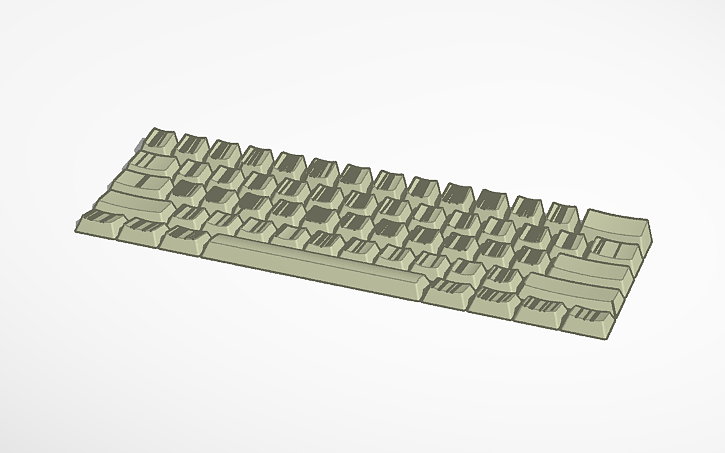 3D design key caps - Tinkercad