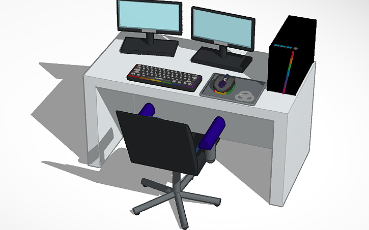 3D design Setup Gaming - Tinkercad