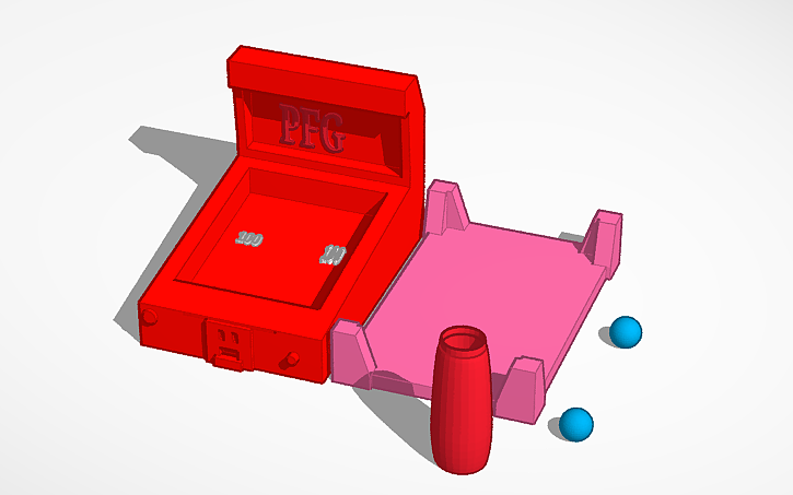3D design pinball pueces - Tinkercad