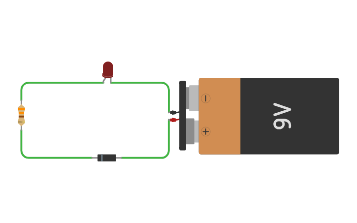 Circuit design Diode - Tinkercad