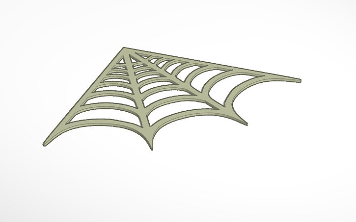 3D design Spider Window Web - Tinkercad