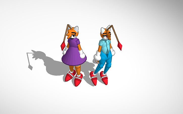 3D design Female tails doll - Tinkercad