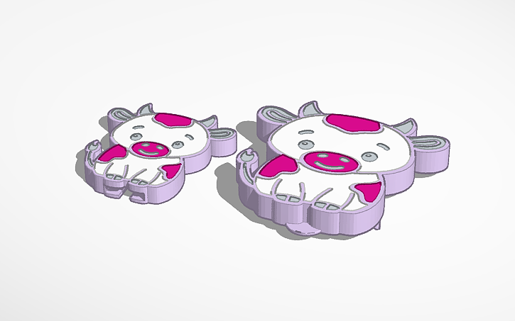 3D design Cow can opener - Tinkercad