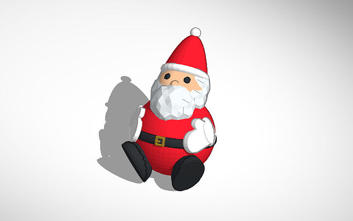 3D design Santa Gordo - EduardoLara - Tinkercad