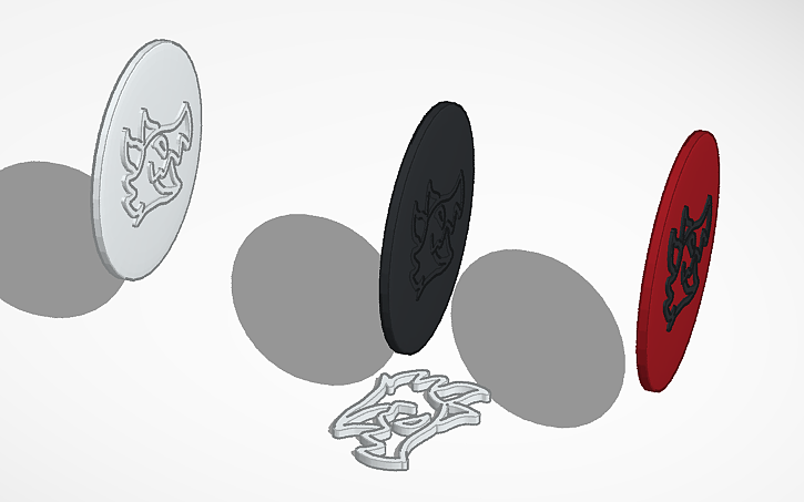 3D design davies coin model - Tinkercad
