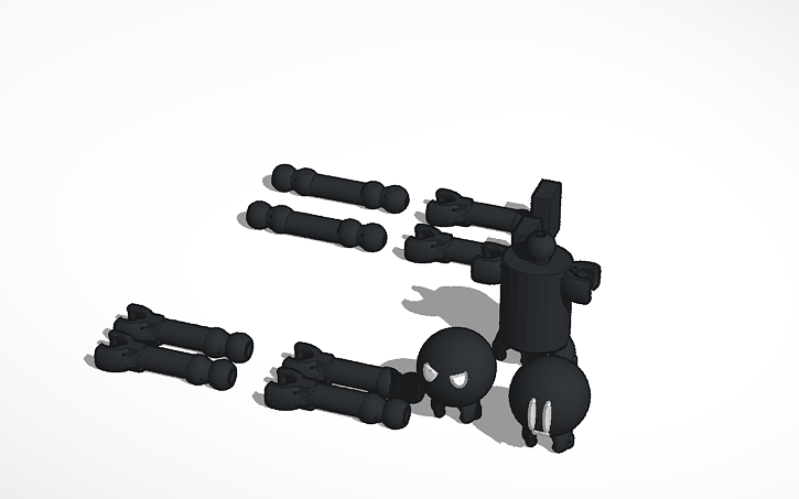 3D design Stickman Action Figure - Tinkercad