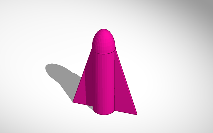 3D design delta wing plane model - Tinkercad