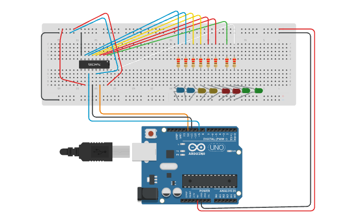 Circuit design Grok: Silent Metronome - Tinkercad