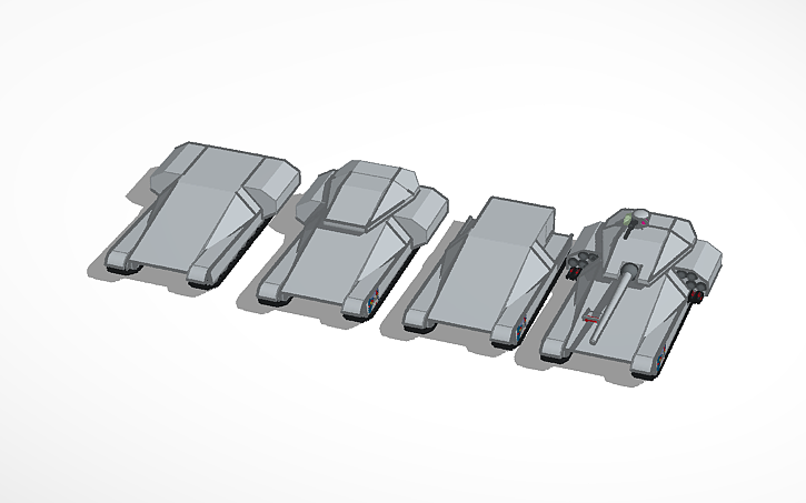 3D design Phoenix Tank PT-10A1 - Tinkercad