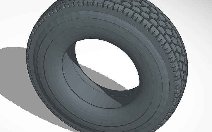 3D design 22.5" Tire - Tinkercad